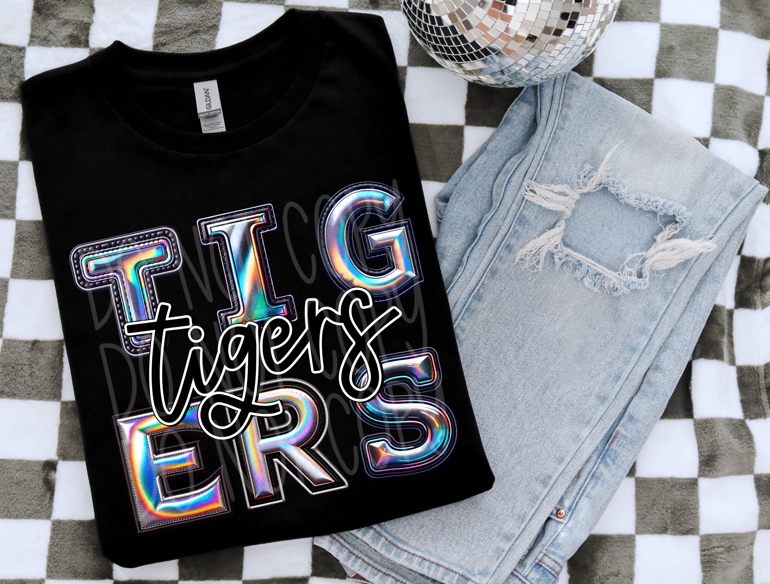 Tigers Holographic School Spirit DTF Transfer – Wild & Wanted DTF ...