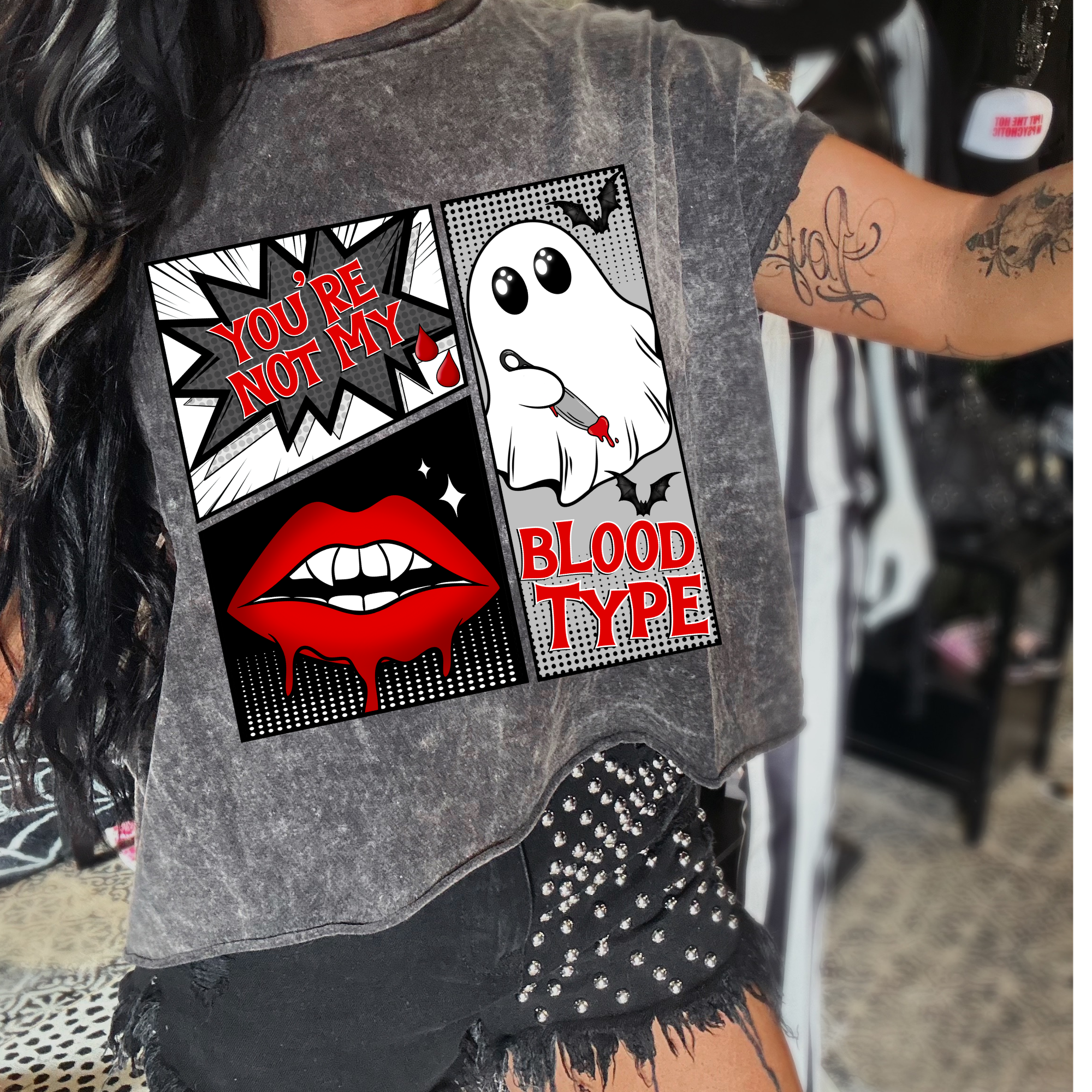 You're Not my Blood Type Halloween DTF Transfer – Wild & Wanted DTF ...